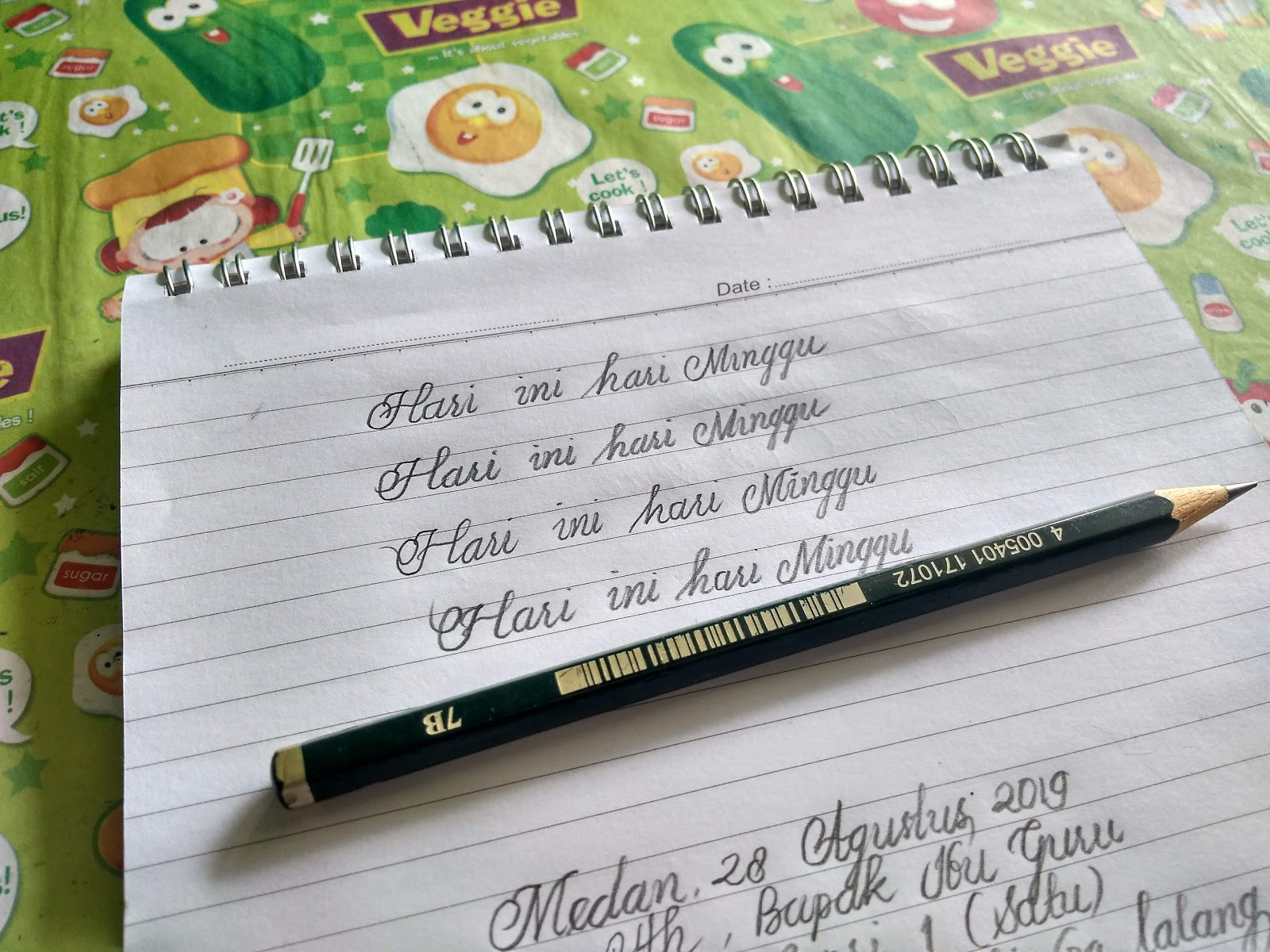 Tutorial menulis latin,membuat surat,tulisan indah,.tutorial menulis ...