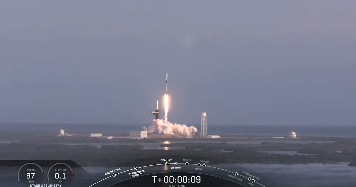 News Spazio: Starlink 6, lancio di successo dei nuovi 60 satelliti per ...