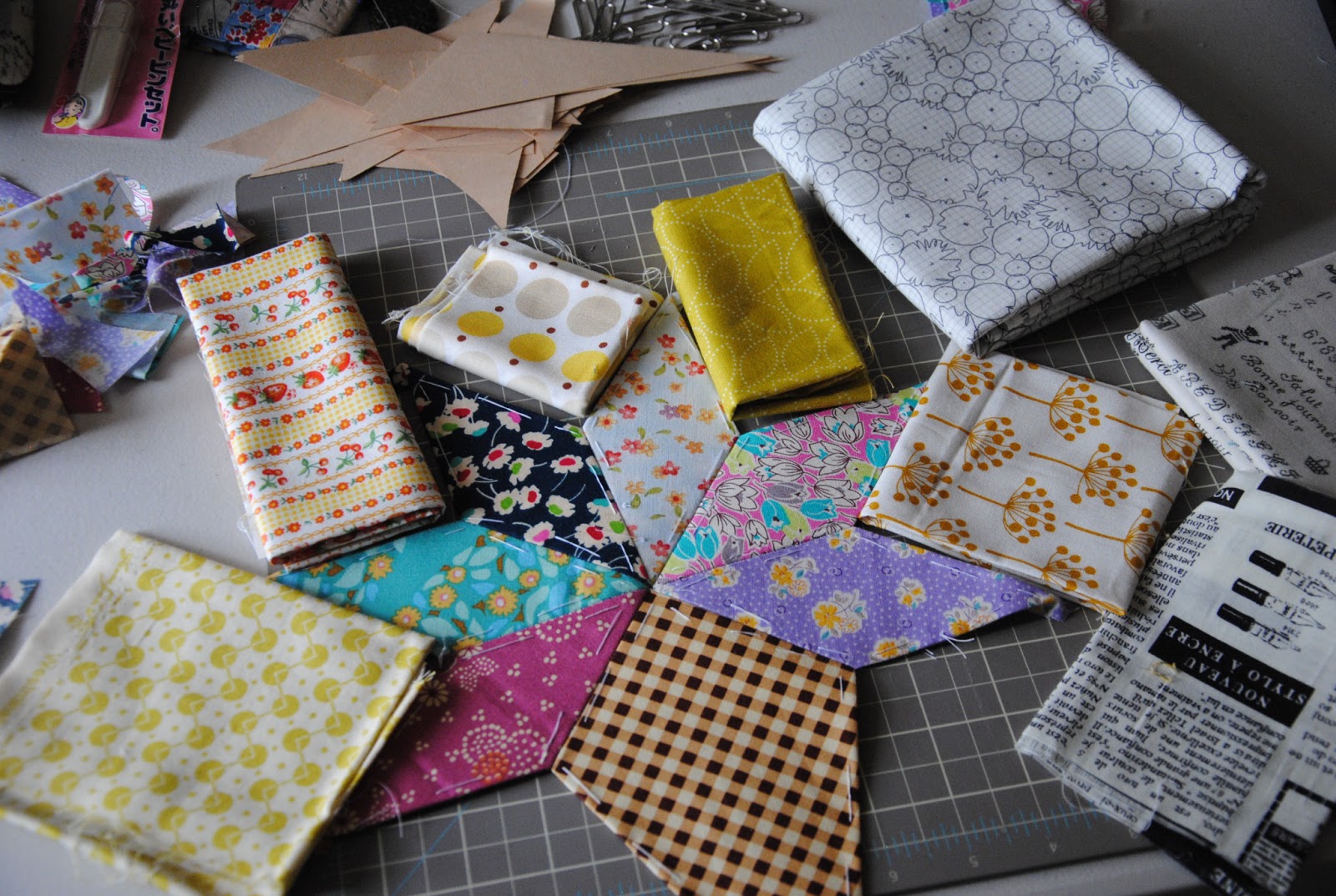 1/4" mark: Random: Sew together