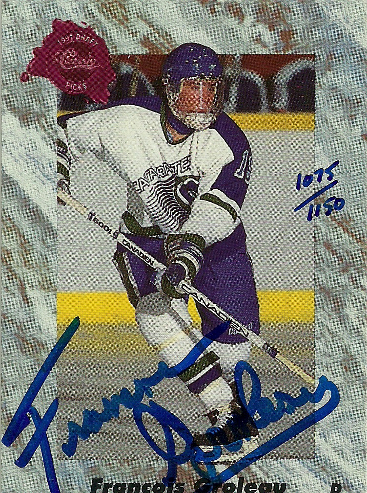 Hell's Valuable Collectibles: François Groleau Autograph Card