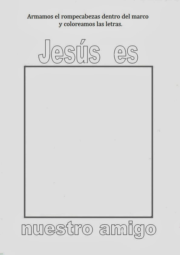 El Rincón de las Melli: ROMPECABEZAS: Jesús amigo