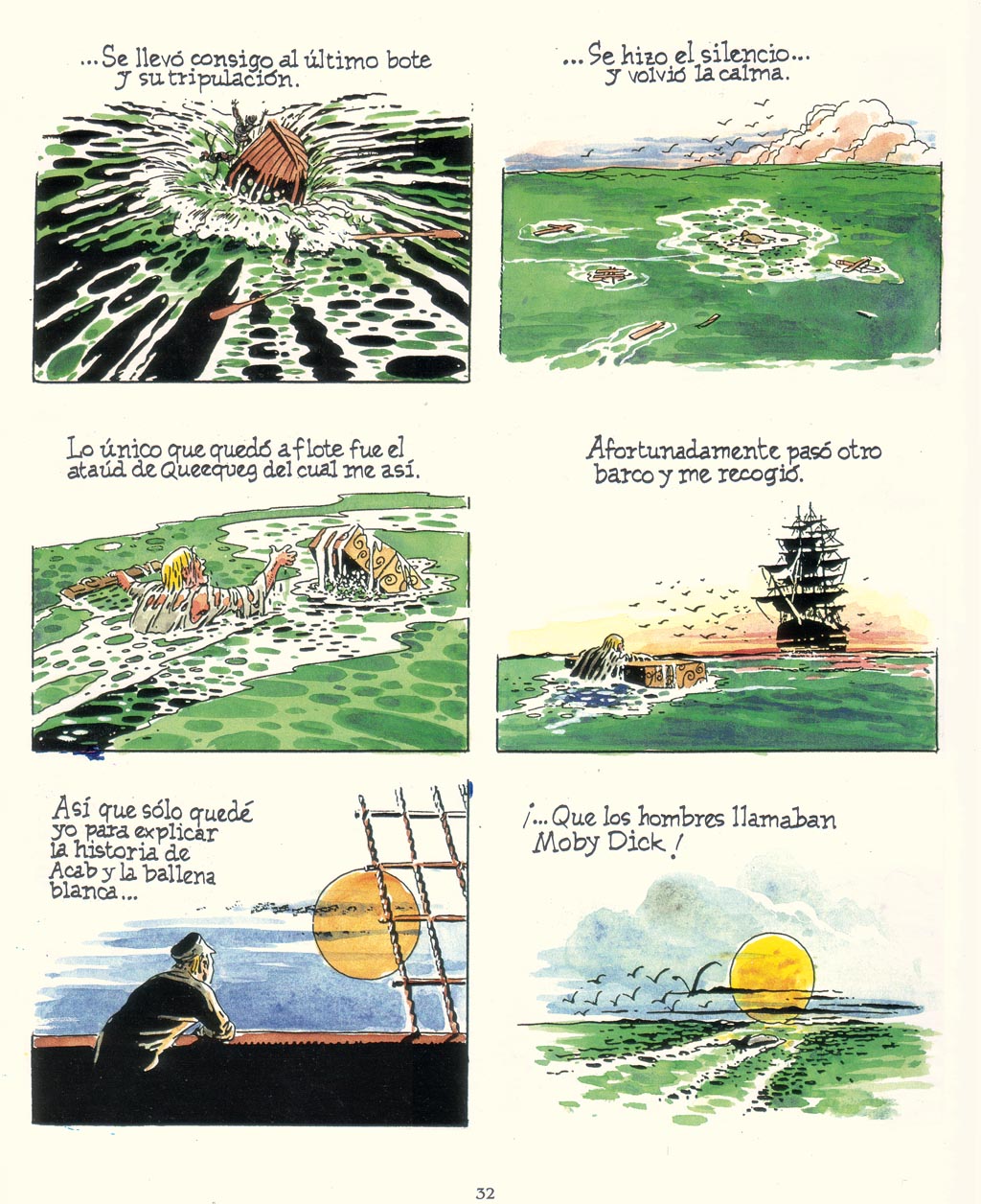 Caleta de cara al mar: HISTORIETA MOBY DICK ILUSTRADA POR WILL EISNER