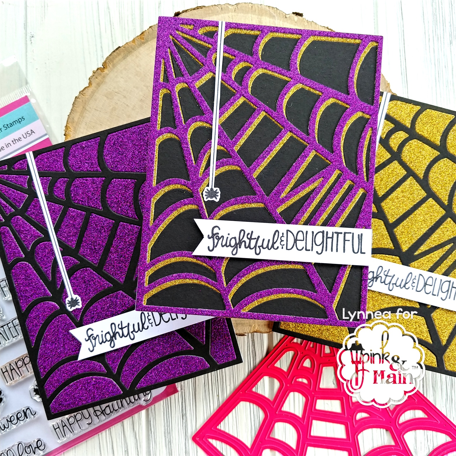 Lynnea Hollendonner: Glittered Spider Webs