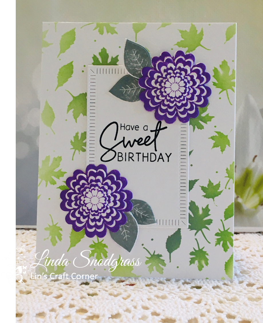 Lin's Craft Corner: Color Throwdown #580 & The Flower Challenge #41