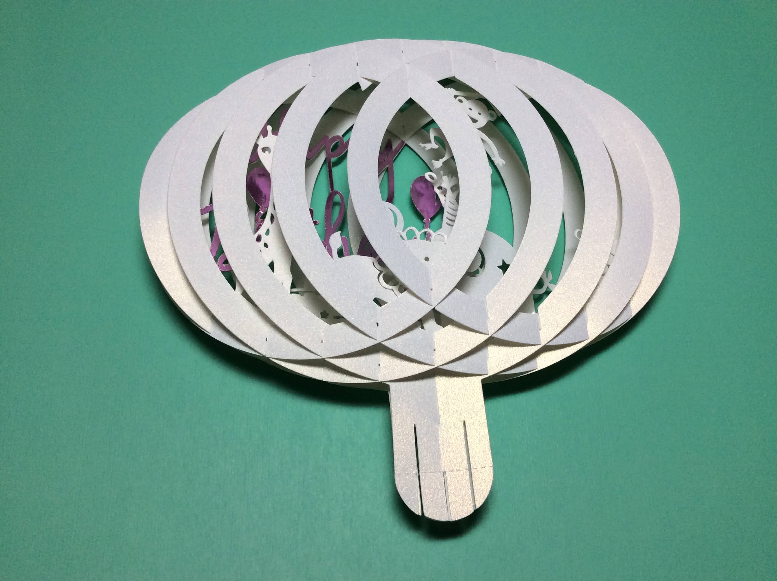 Papercrafts and other fun things: A Birthday Slice Form Sphere That ...