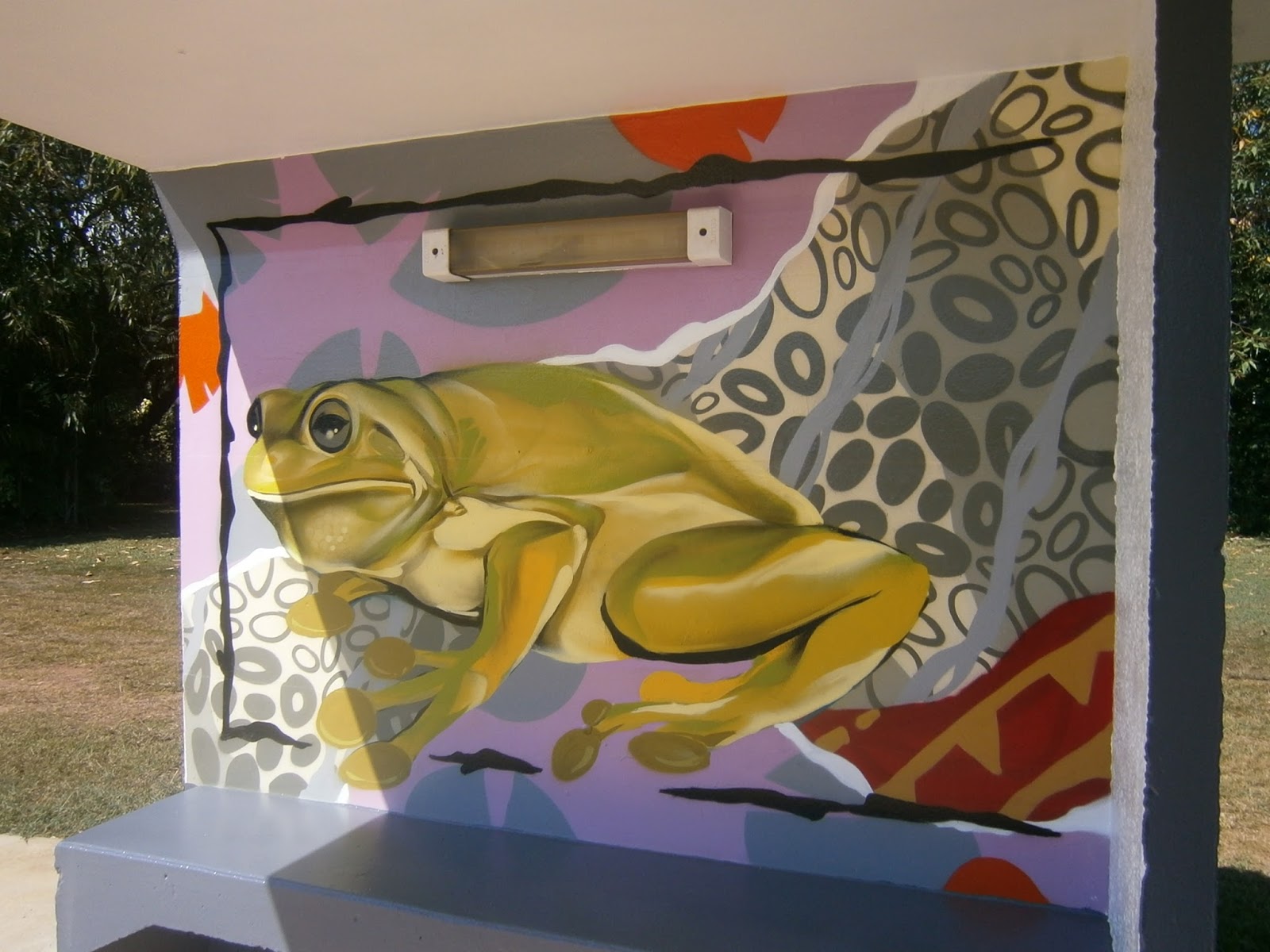 Surviving and enjoying retirement: Bus Stop painting