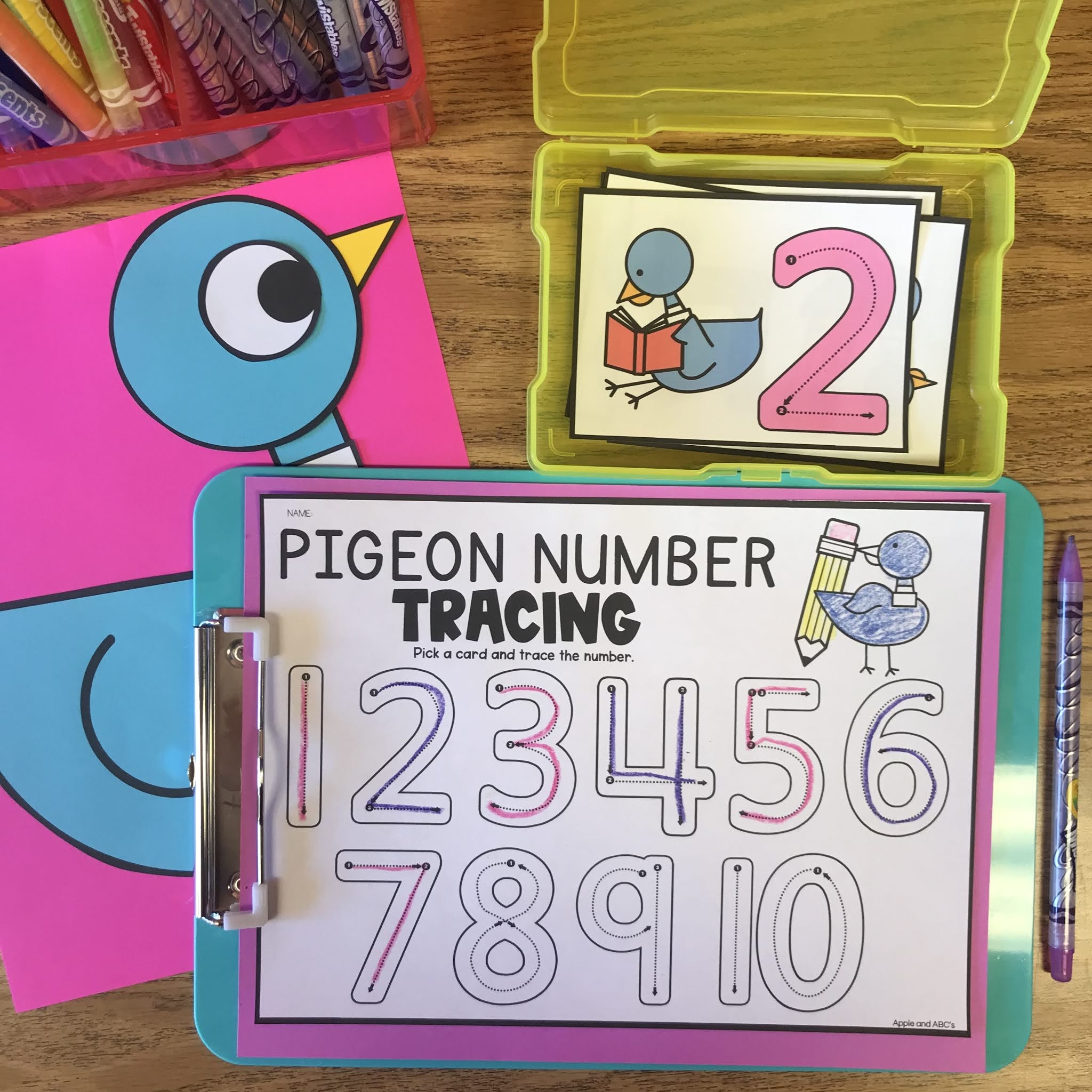 Pigeon Book Buddy - Apples & ABC's