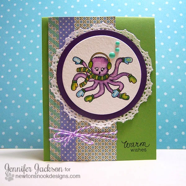 Newton's Nook Designs: Warm Wishes Octopus Card!