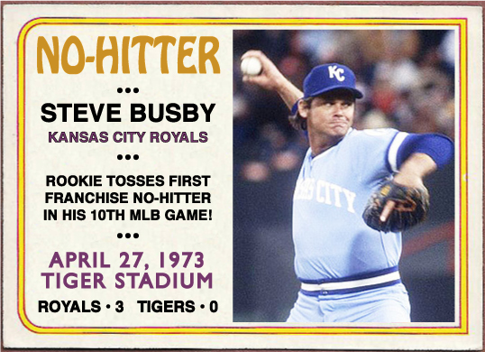WHEN TOPPS HAD (BASE)BALLS!: NO-HITTERS SPECIAL SUB-SET: STEVE BUSBY ...