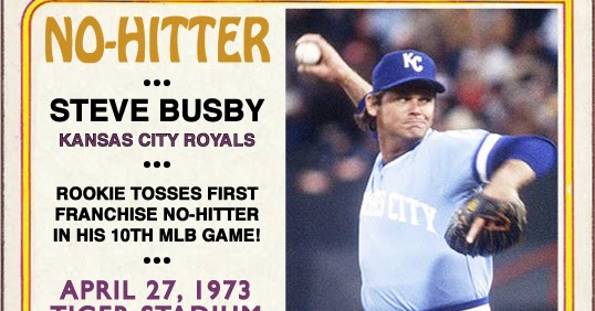 WHEN TOPPS HAD (BASE)BALLS!: NO-HITTERS SPECIAL SUB-SET: STEVE BUSBY ...