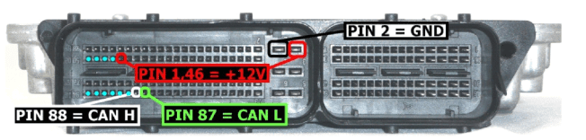 mécatronique automobile.: pinout pour les calculateurs BOSCH EDC17