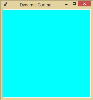 Canvas in Tkinter - Dynamic Coding