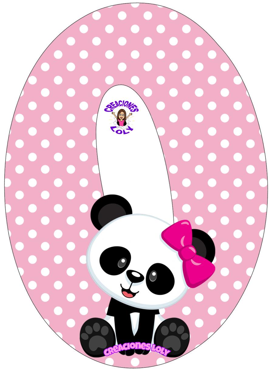 Creaciones Loly: Abecedario Osa Panda