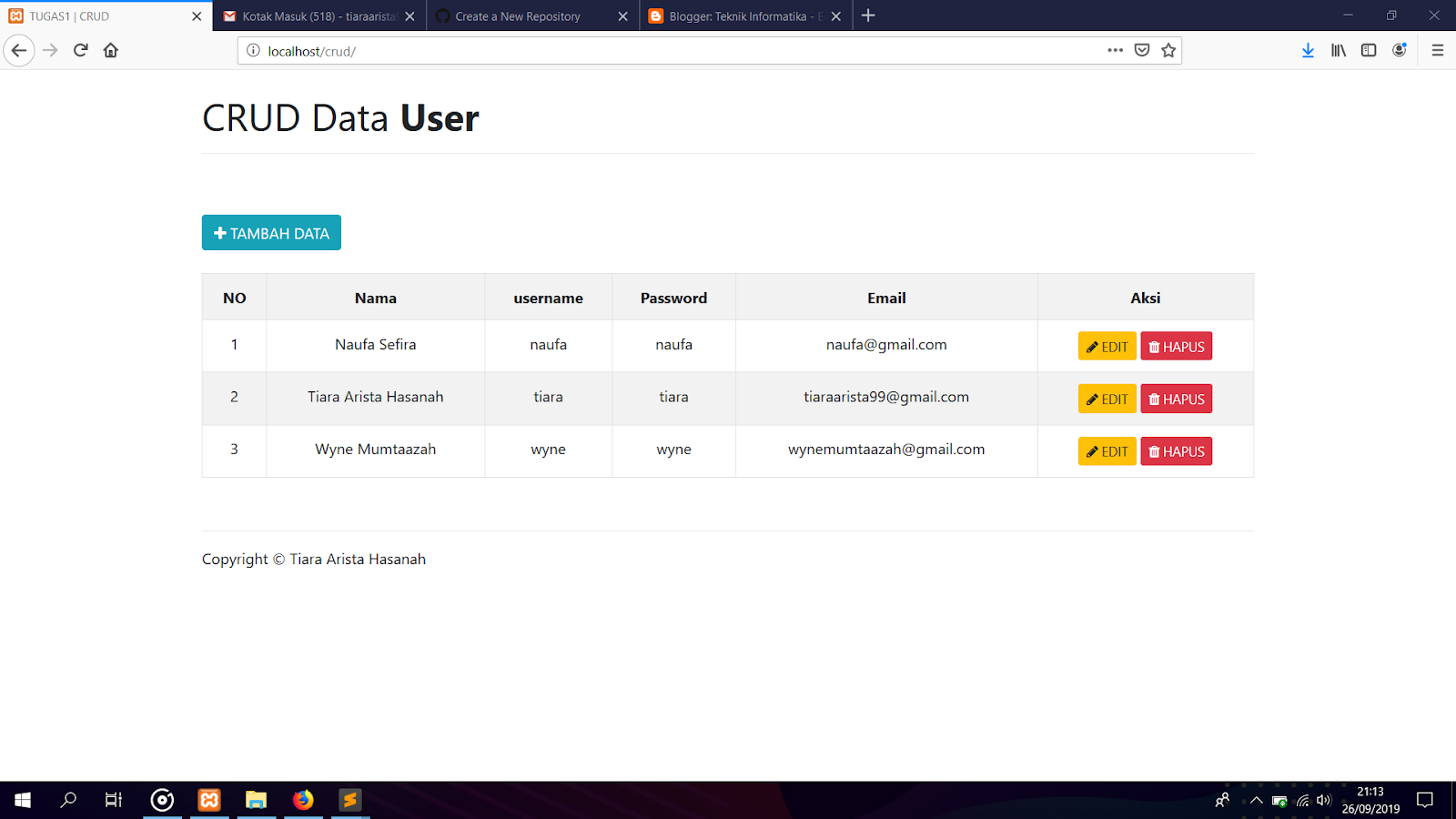 Membuat Web CRUD Sederhana dengan Validasi