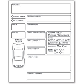 Body Shop Forms - Invoice Template