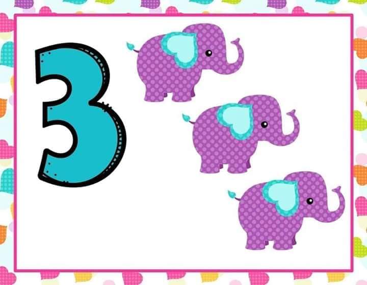 Cards numéricos Cards coloridos e ilustrados para trabalhar os números ...