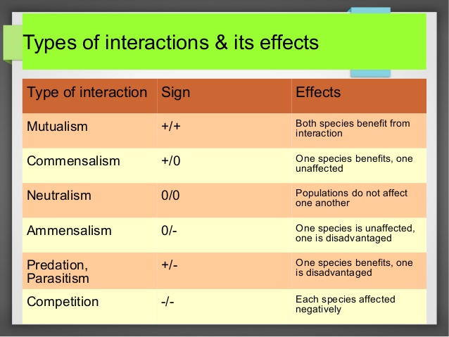 ECOLOGICAL INTERACTIONS