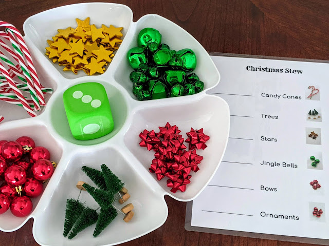 Christmas Stew Counting Math Game for Kids - Crafting A Fun Life