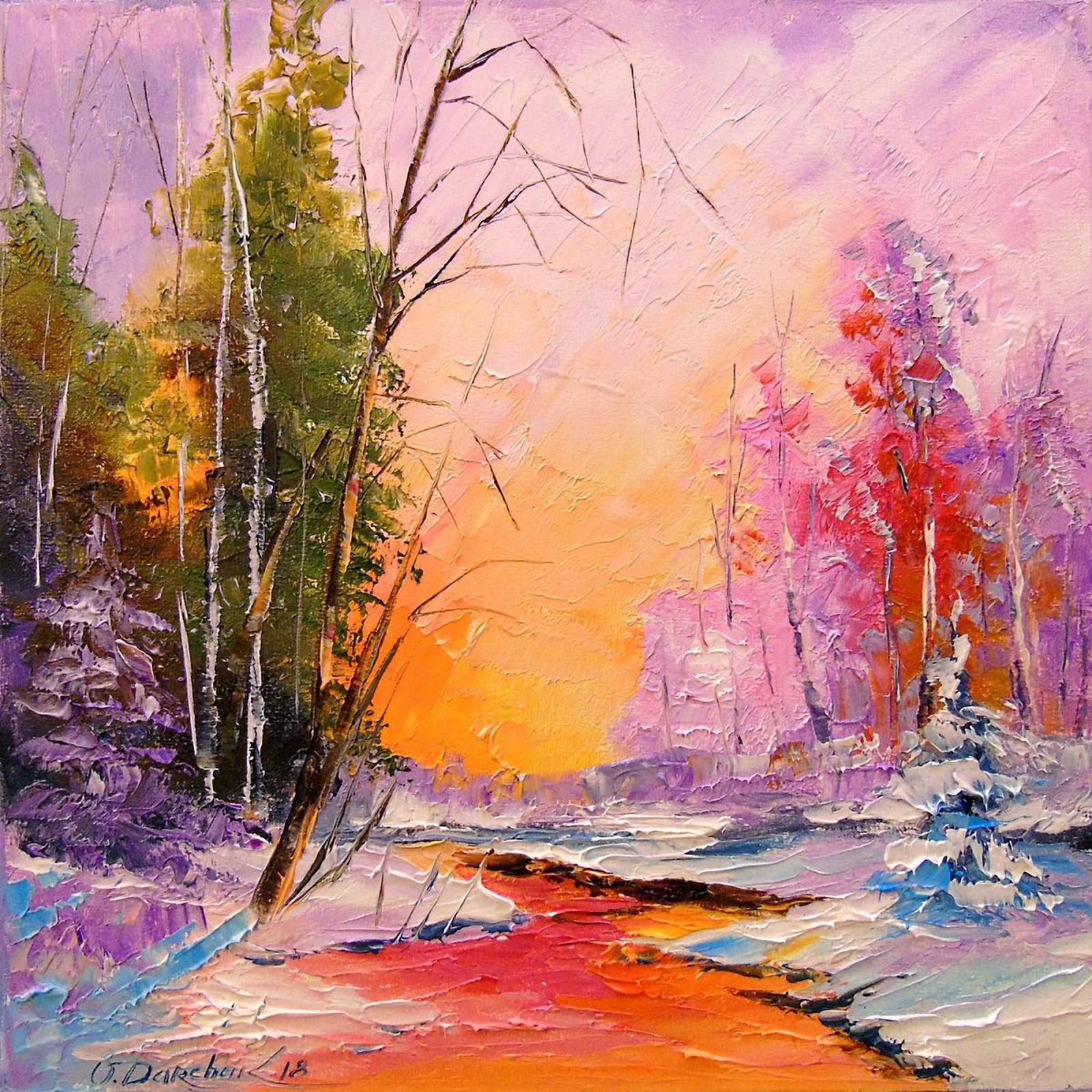 Olga Darchuk /Ольга Дарчук, 1976 | Abstract / Impressionist painter ...