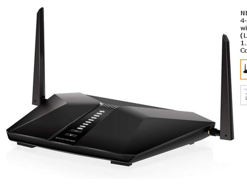 Review NETGEAR LAX20 Nighthawk 4-Stream AX4 WiFi 6 Router