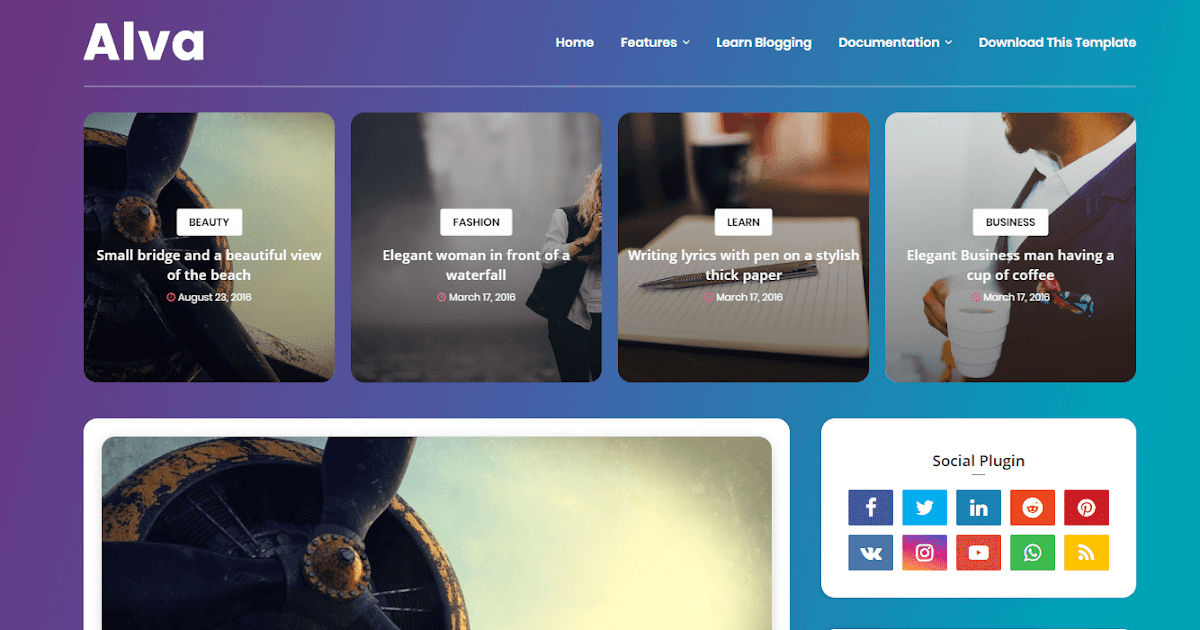 How To Setup Alva Blogger Template - Sora Blogging Tips