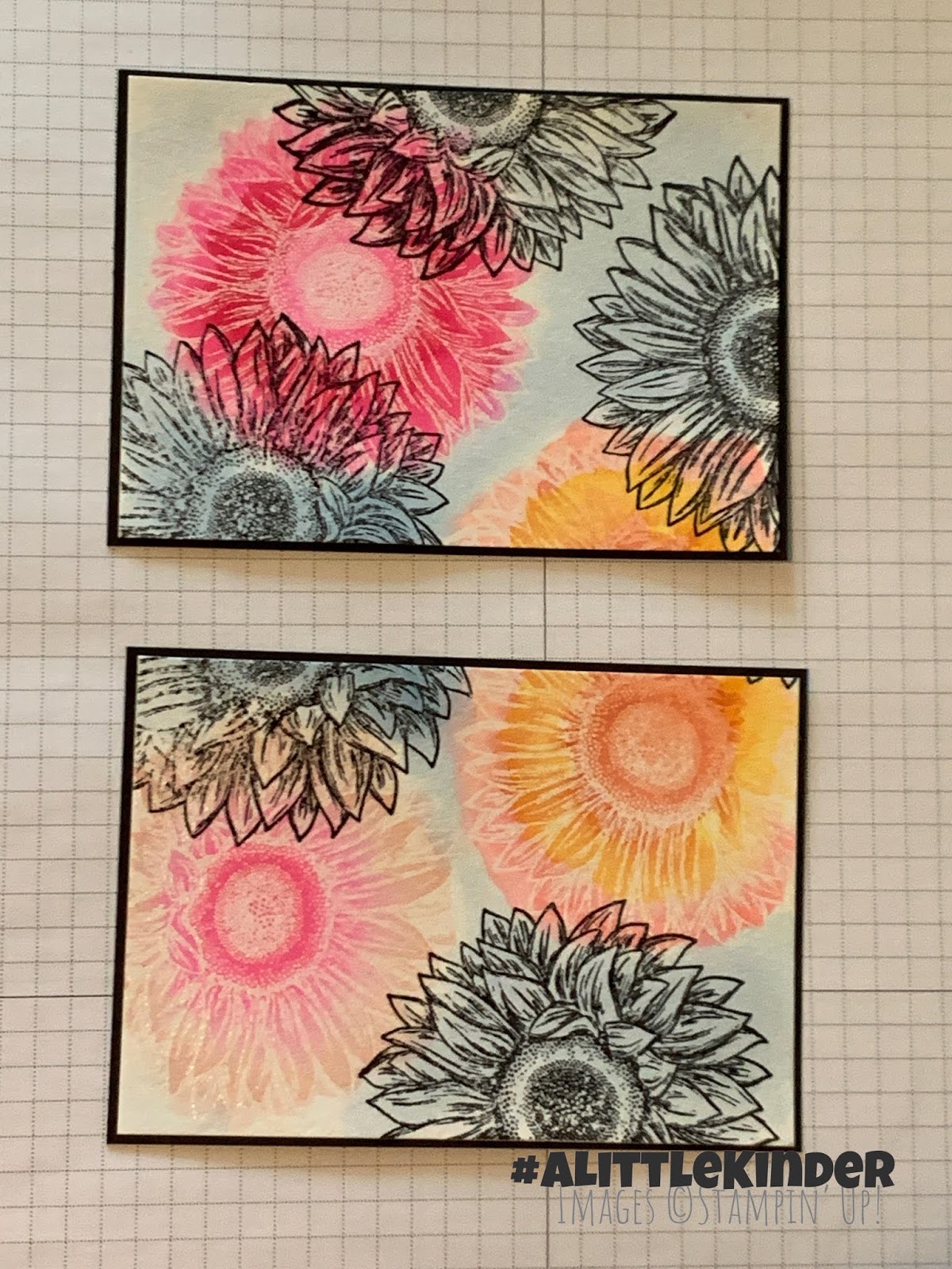 Water Color Resist Technique cards | #alittlekinder