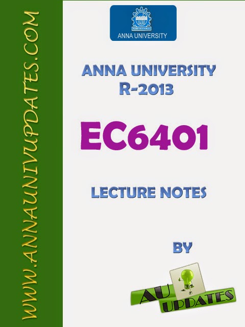 EC6401 Electronic Circuits II 2 Lecture Notes and Question Bank - 2 ...