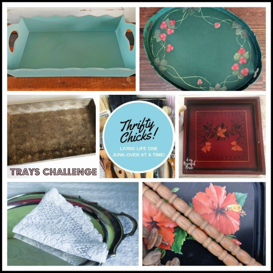Upcycled Wooden Tray - Little Vintage Cottage