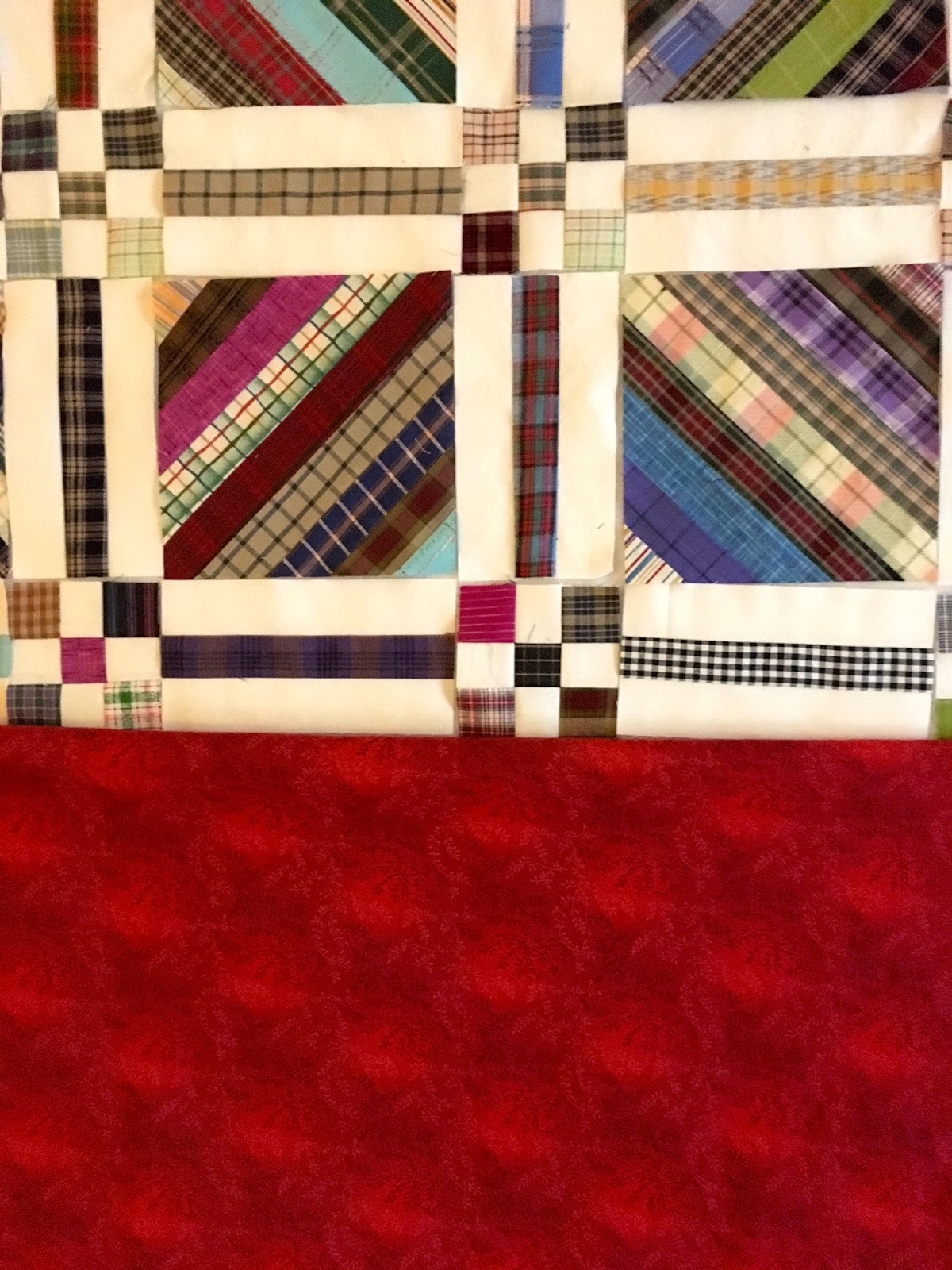 Susan's Quilt Creations: Plaid Strings UFO Finished