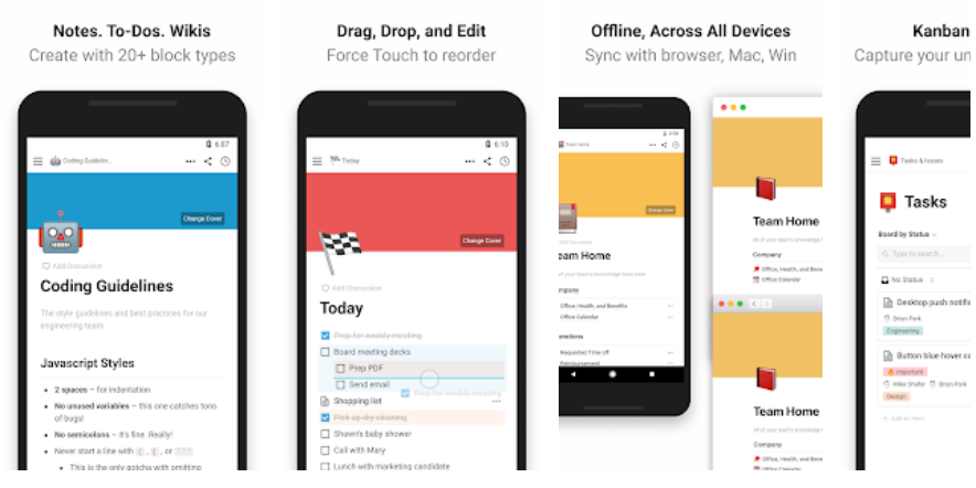 Notion - Notes, Tasks, Wikis - All in One Mobile App - Youth Apps
