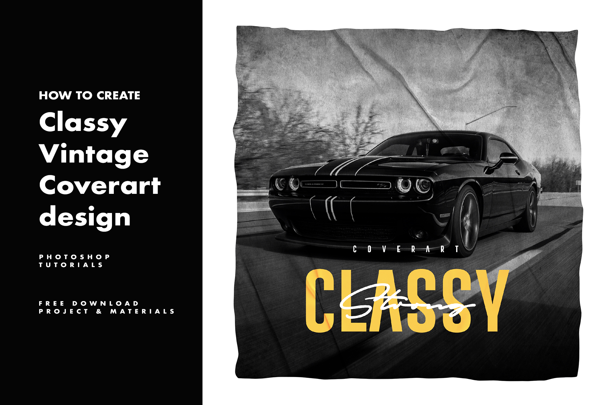 How to Create Classy Vintage Cover Art Design - Photoshop Tutorials