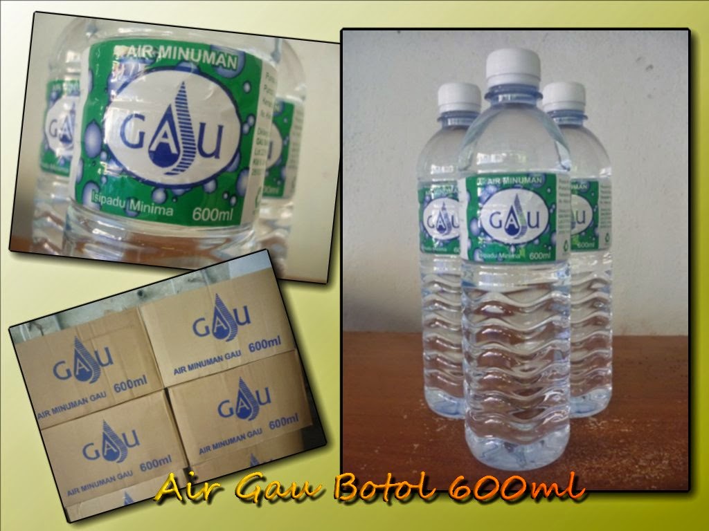 Penapis air: Air Gau Botol 600ml