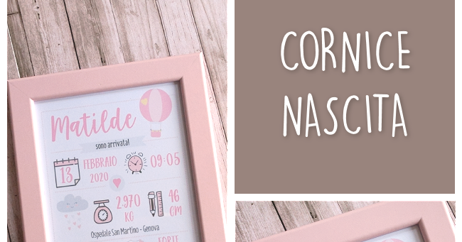 Violini e Violette: Cornice nascita Matilde