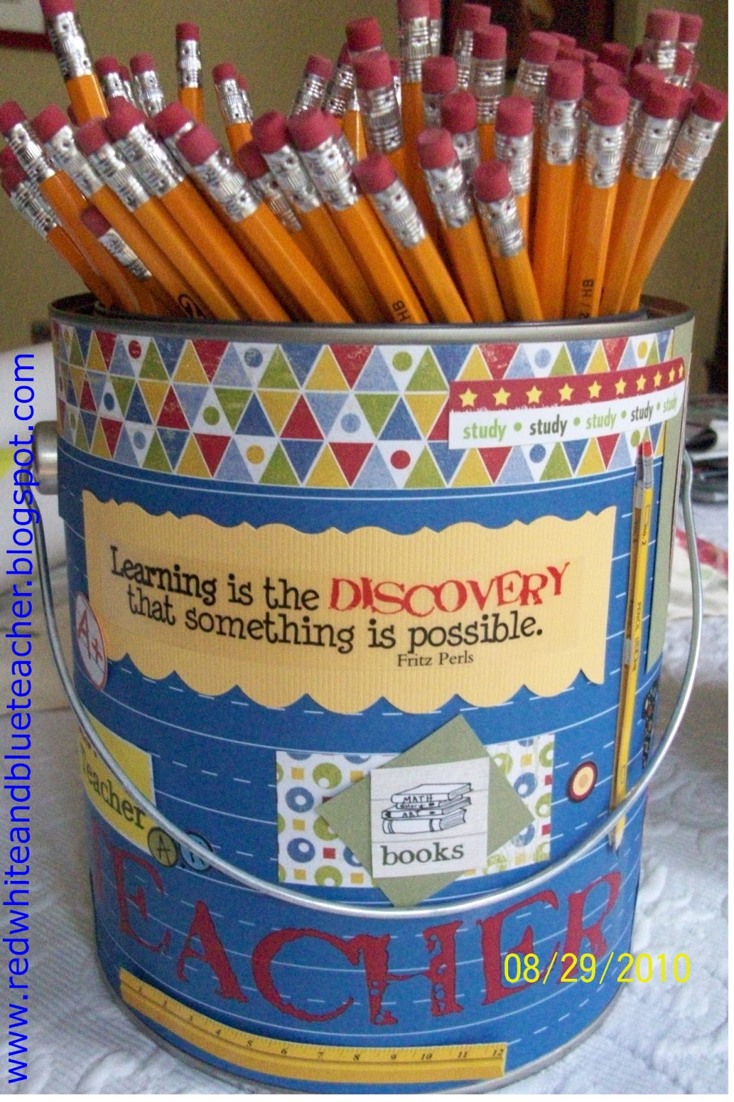 Red, White and Blue Teacher: Pencil Bouquet for the Teacher