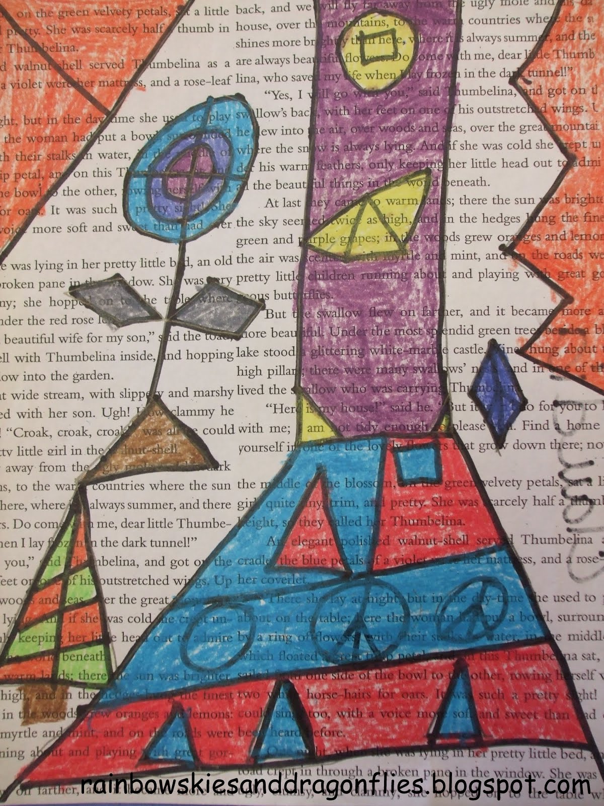 Rainbow Skies & Dragonflies: Klee Inspired Abstracts - 3d Grade