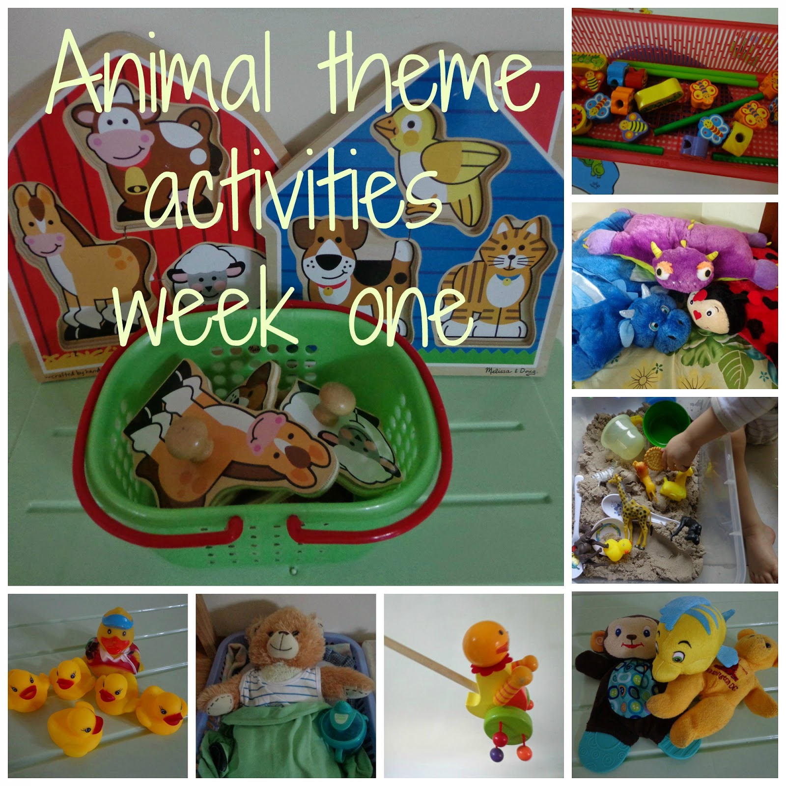 Montessori Mama in Saigon: Animal theme activities - week 1