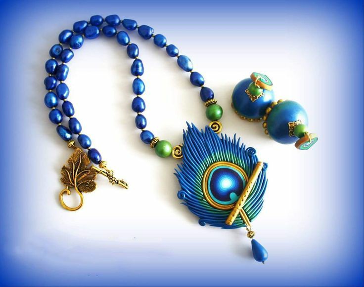 Polymer clay neck chains