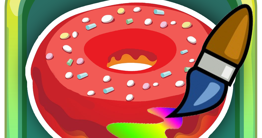 Donut Coloring Book Game For Kids And Children