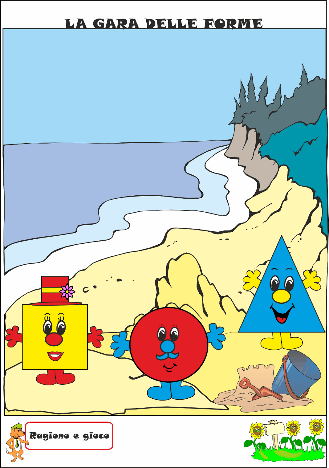 A Scuola con Poldo: La spiaggia delle forme