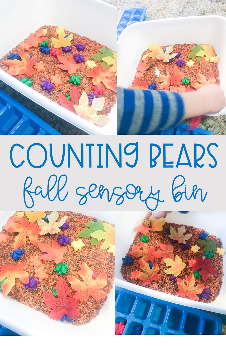 Today, I put together a quick sensory bin to do because we were not ...