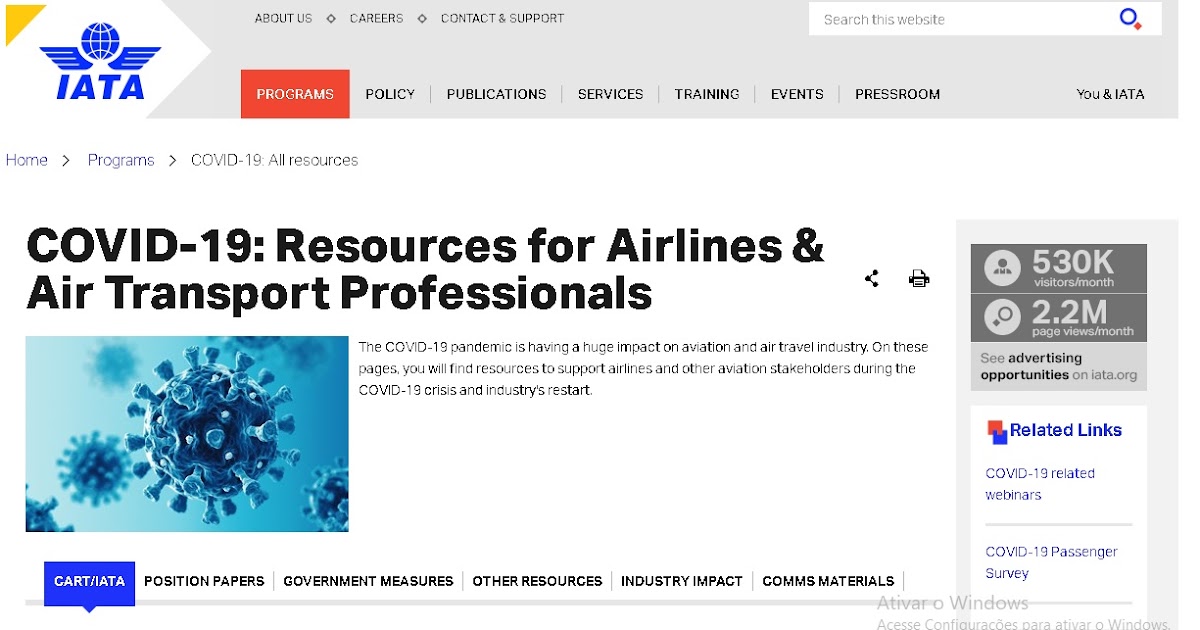 Direto da Pista: Checklist IATA (e ICAO) COVID