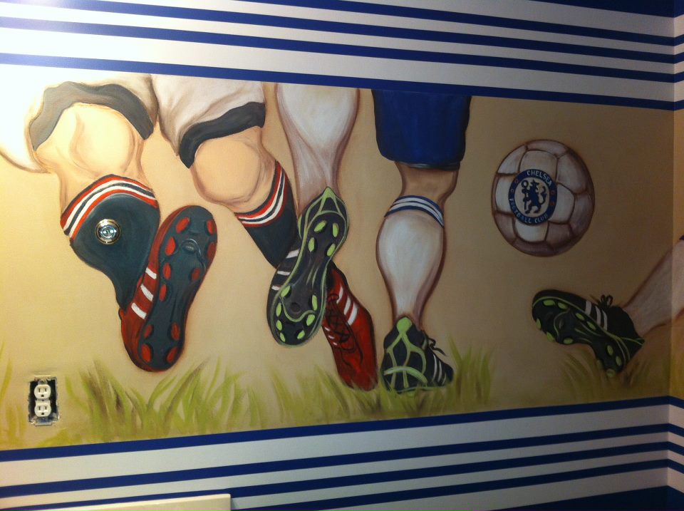 Michele Levani- Artist: "Chelsea Soccer Mural" by Michele Levani ...
