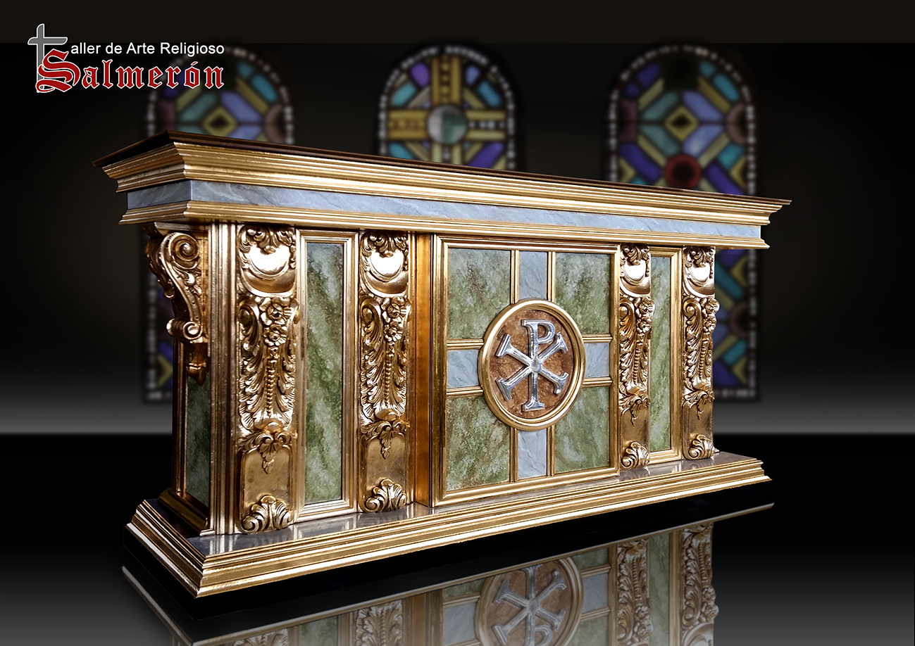 Taller de Arte Religioso Salmerón: Nuevos modelos de mesa de altar
