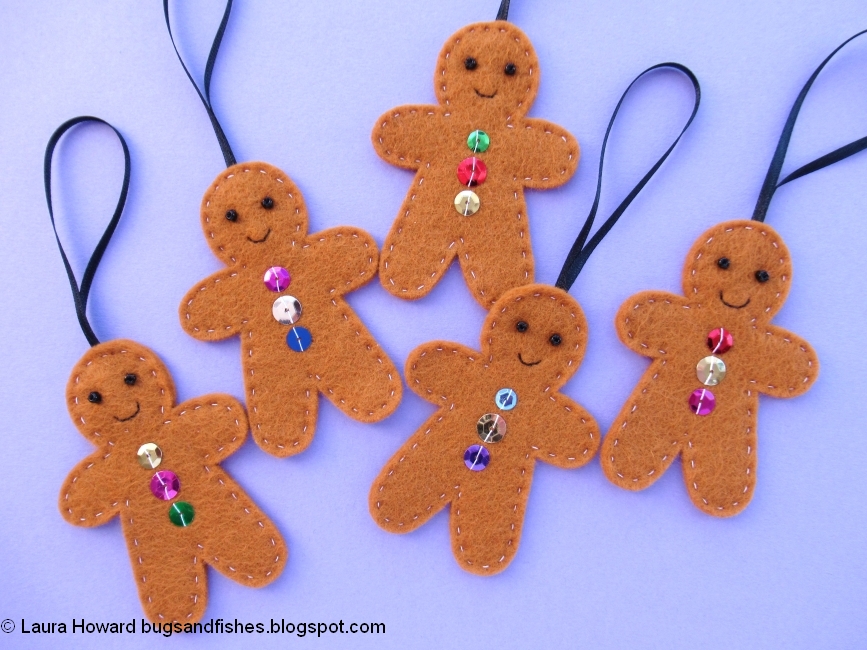 Bugs and Fishes by Lupin: How To: Sew Easy Felt Gingerbread Men ...