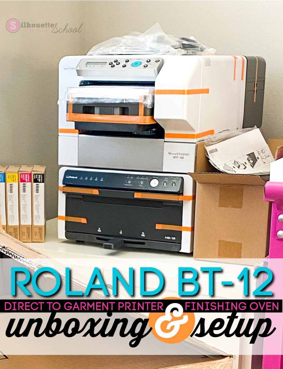 Roland BT-12 Direct to Garment Printer Unboxing and Setup - Silhouette ...