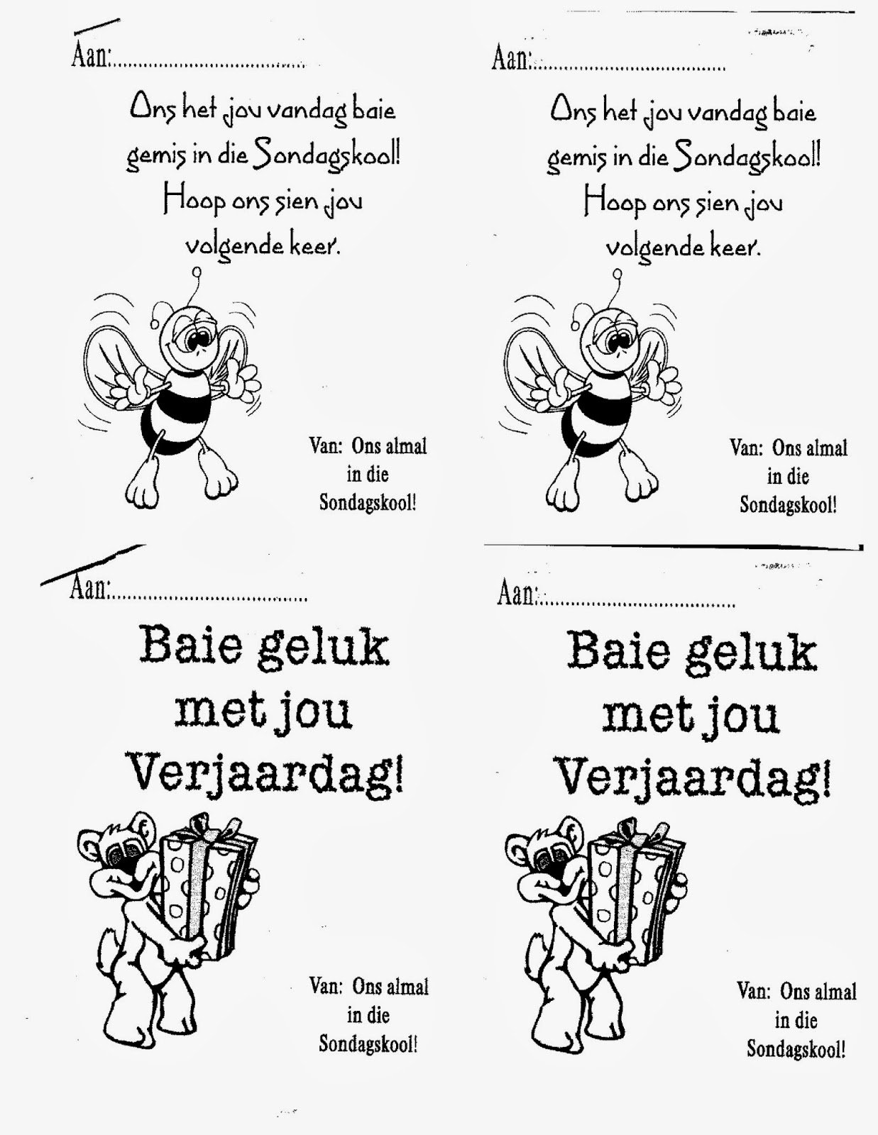 Sondagskool Crafts: Basiese Stensils en Inligting vir die Sondagskool