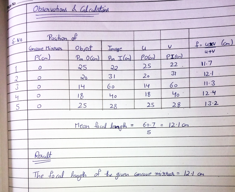 Class 12 Physics practical reading To find the value of v for different ... Class 12 Physics practical reading To find the value of v for different ...