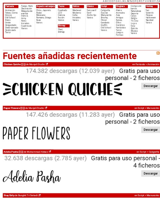 Como descargar fuentes de textos para tus apuntes digitales
