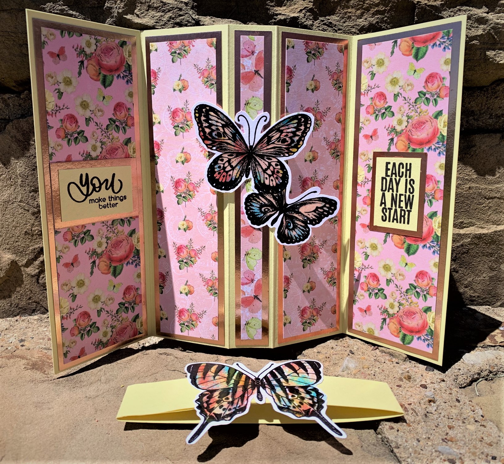 Creations By Carol R: Butterfly Gate Fold Pop Out Card